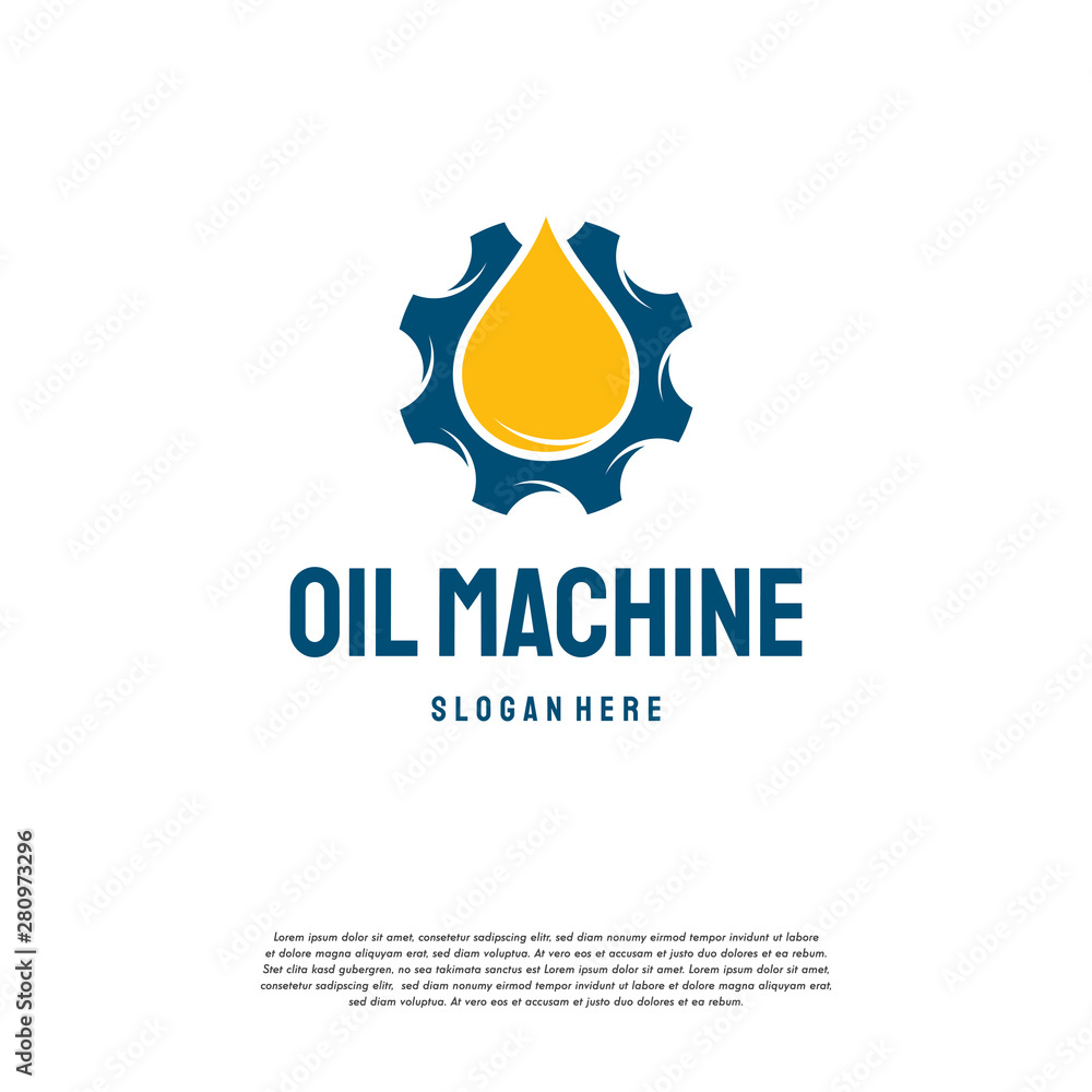 Oil Industry logo designs concept vector, Oil Gear Machine logo ...