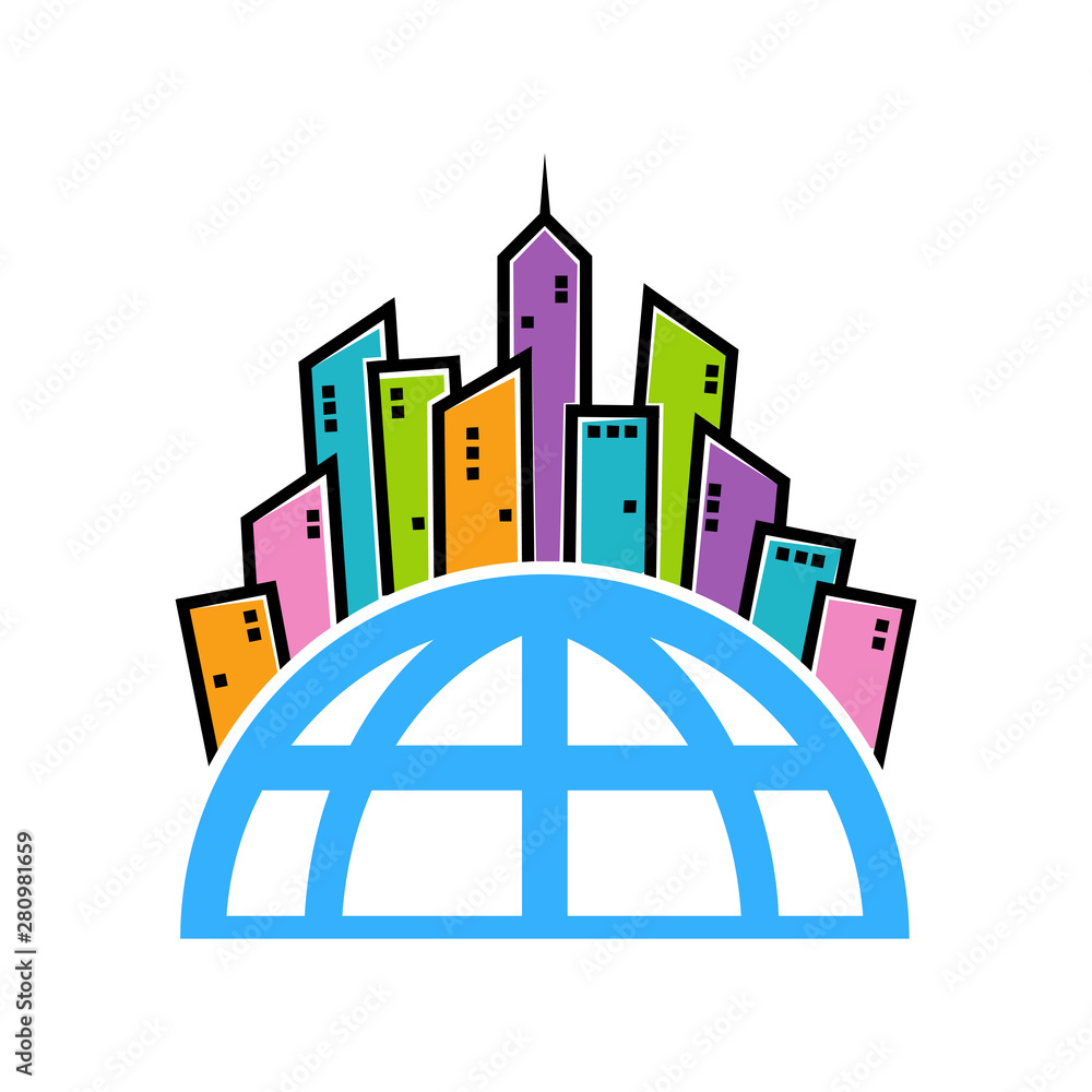 global city logo Stock Vector | Adobe Stock