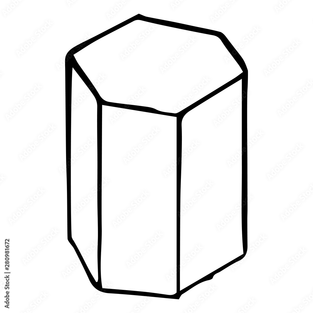 How To Draw A Hexagonal Prism
