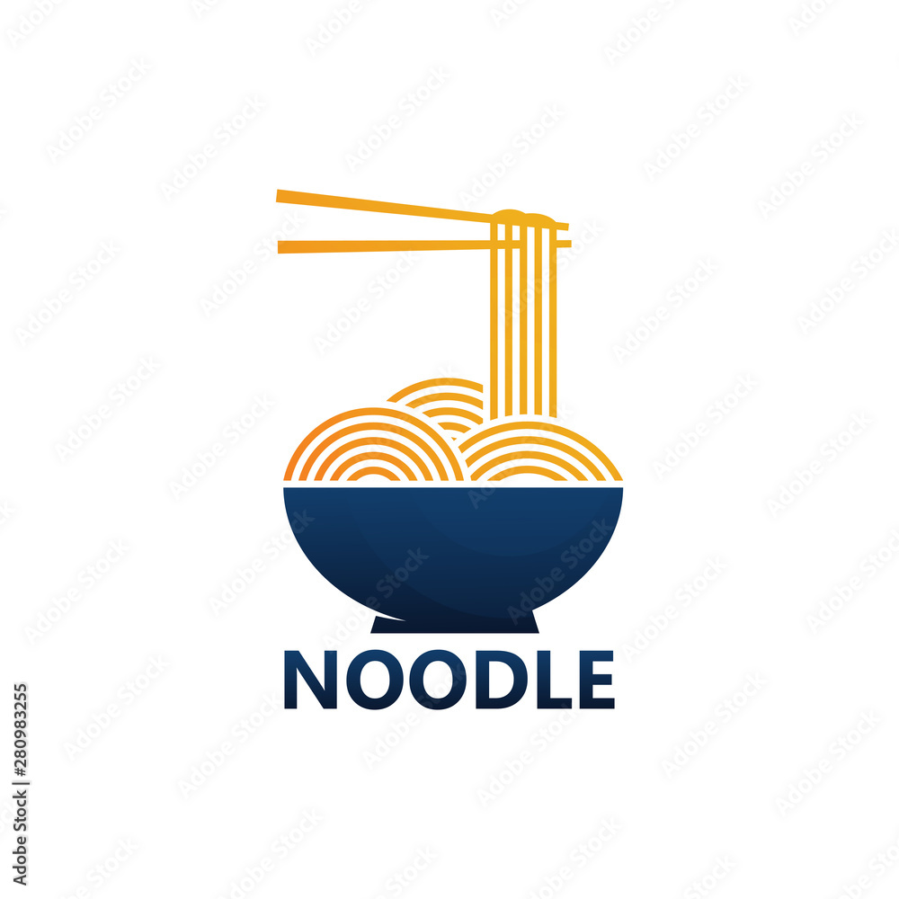 Noodle Logo Template Design Vector, Emblem, Design Concept, Creative ...