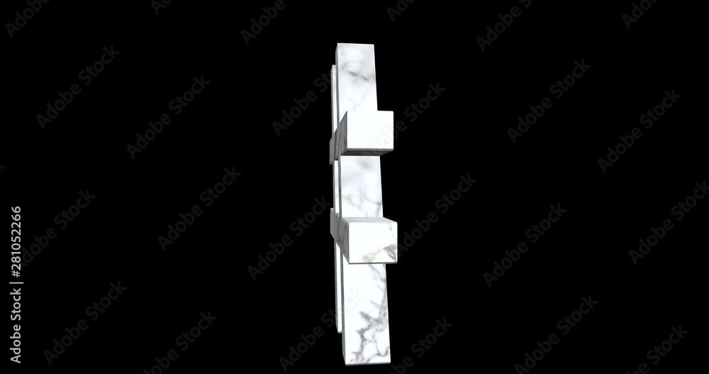 Hashtag # Sign Rotation Loop With Ultra Realistic White Marble Texture ...