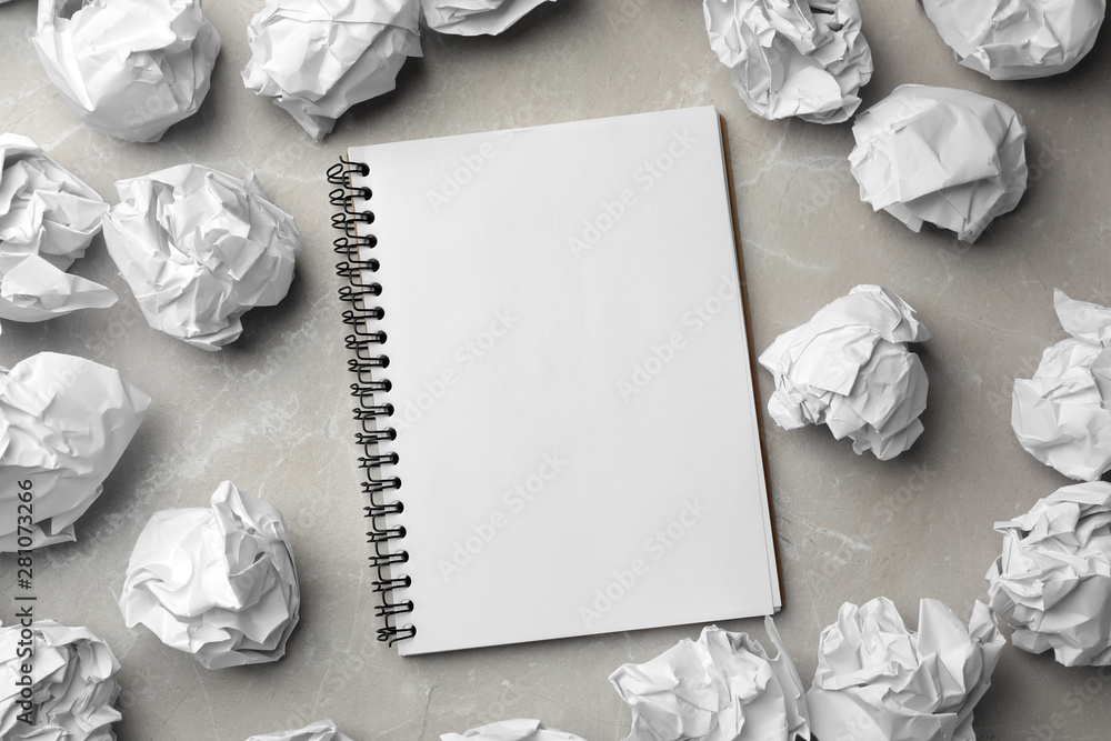 Crumpled Notebook Paper Ball