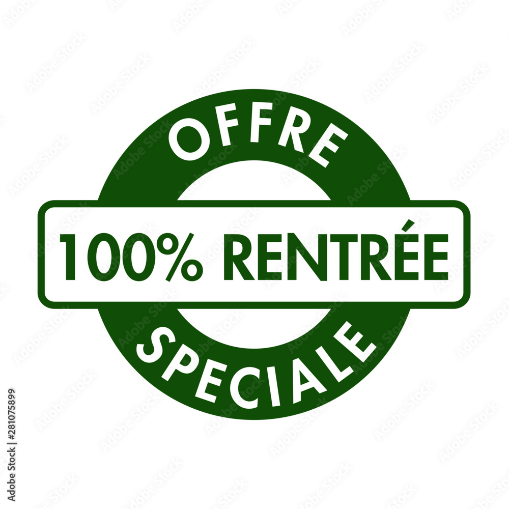 logo picto offre rentrée Stock Vector | Adobe Stock