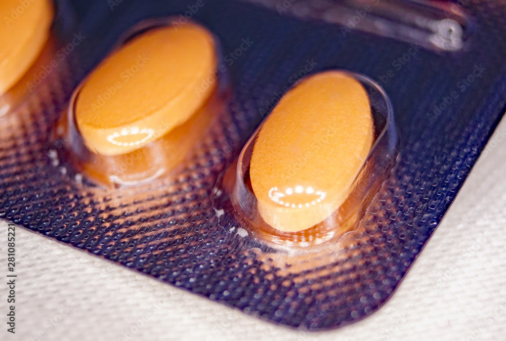 Blister de pastillas para paliar el dolor o curar enfermedades Stock ...