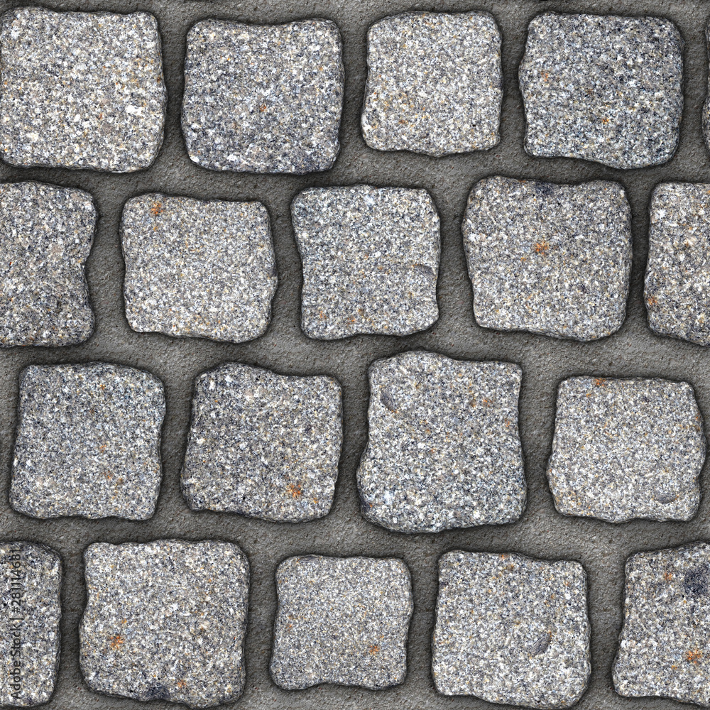 S138 Seamless texture - cobblestone pavers Stock Illustration | Adobe Stock