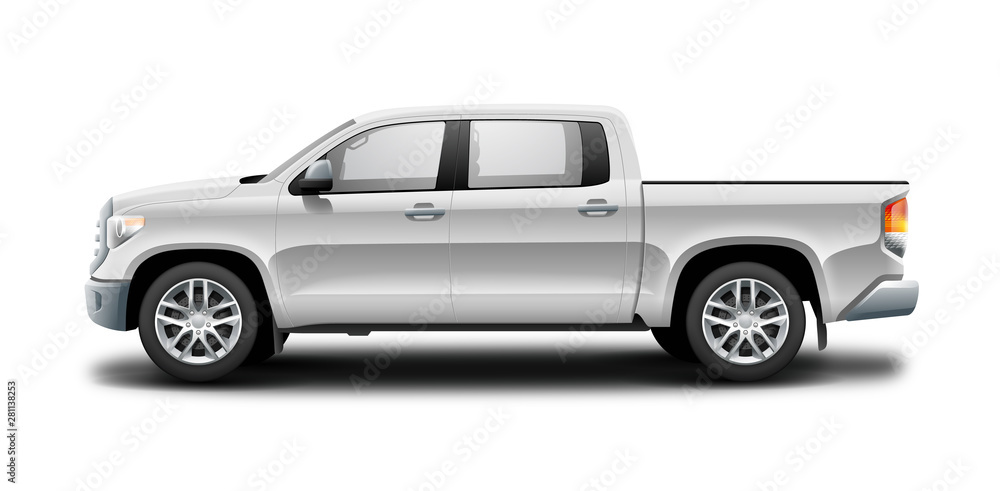 Pick Up Truck Side View