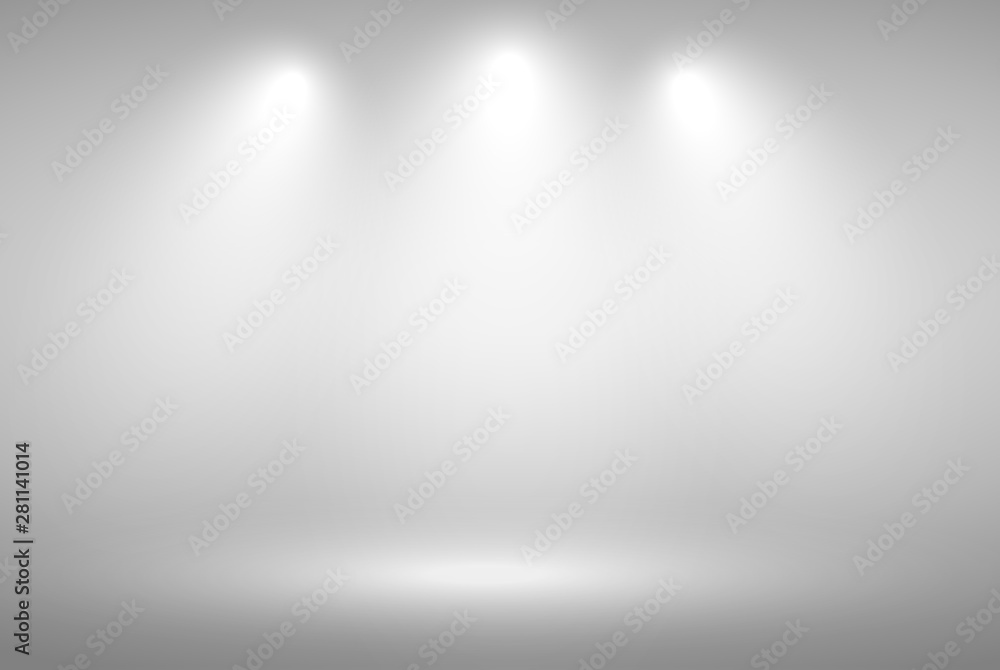 Abstract gray background. Grey gradient background blank trade show ...