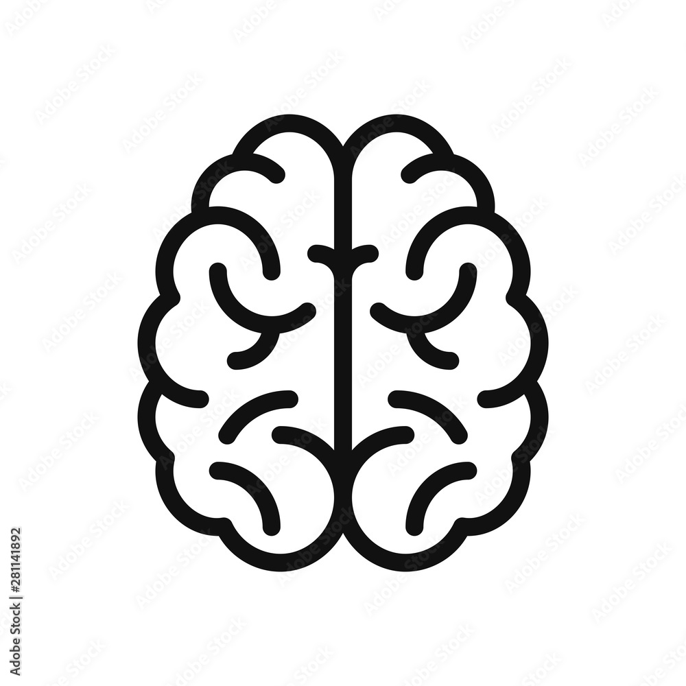 Simple Brain Icon