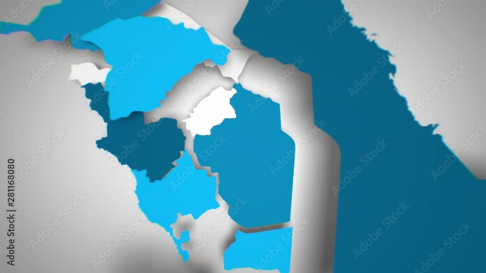 Motion Graphics Animated Map of Saudi Arabia Forming - White vídeo do ...
