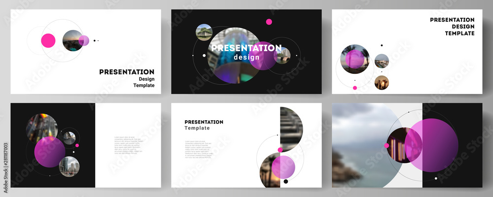 The minimalistic vector layout of the presentation slides design ...