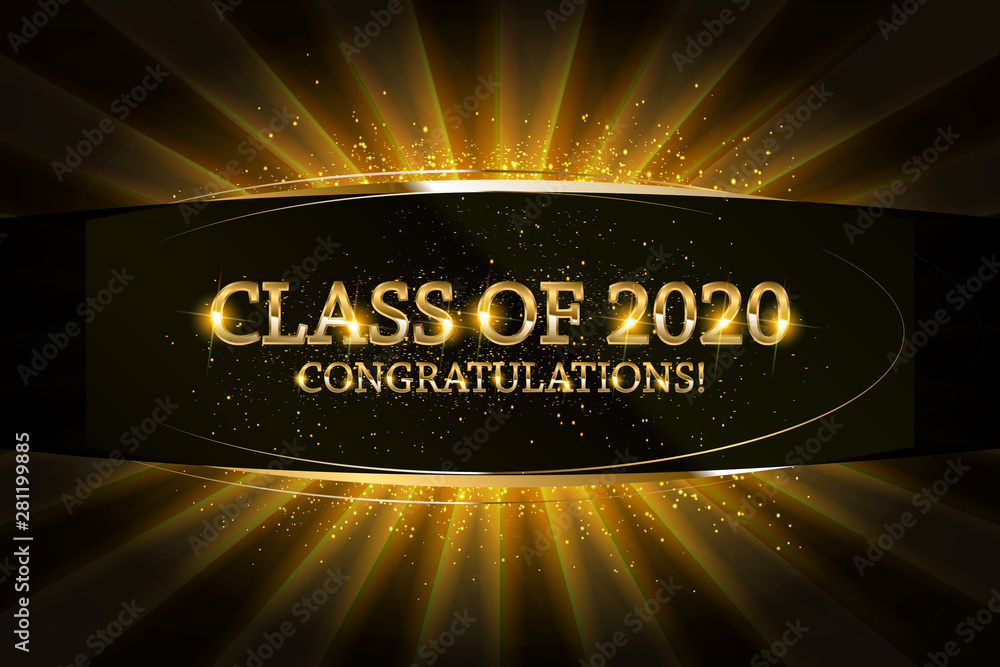 Class of 2020 Congratulations Graduates Stock Vector | Adobe Stock