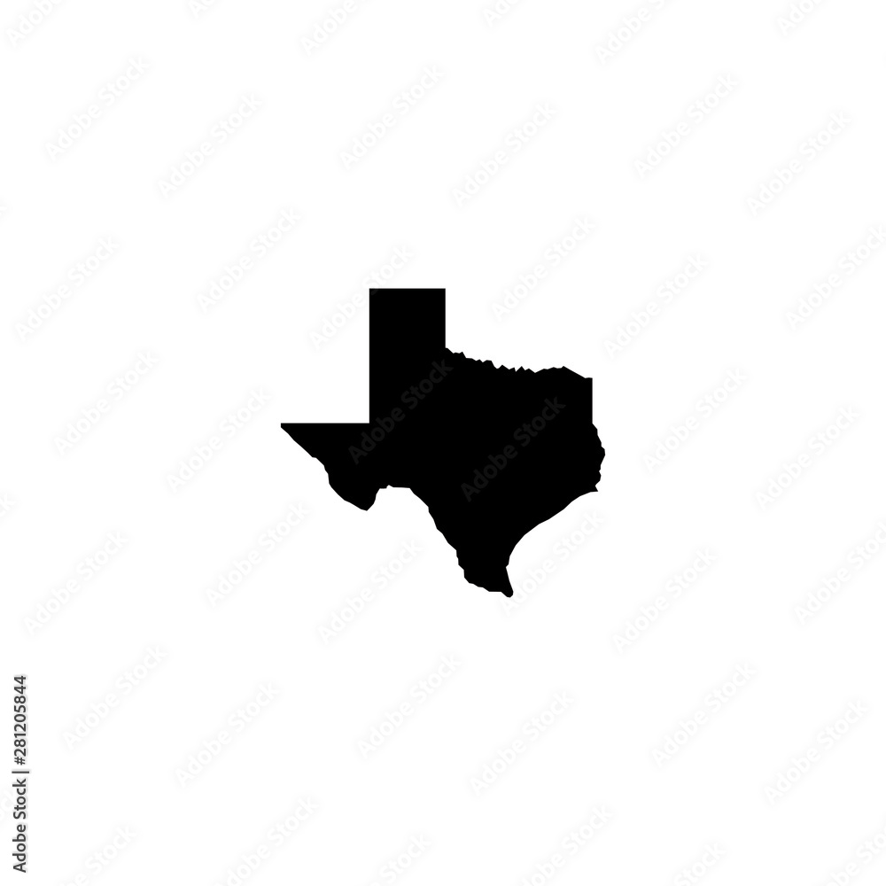 Texas map. Texas map icon. Texas symbol. Stock Vector | Adobe Stock