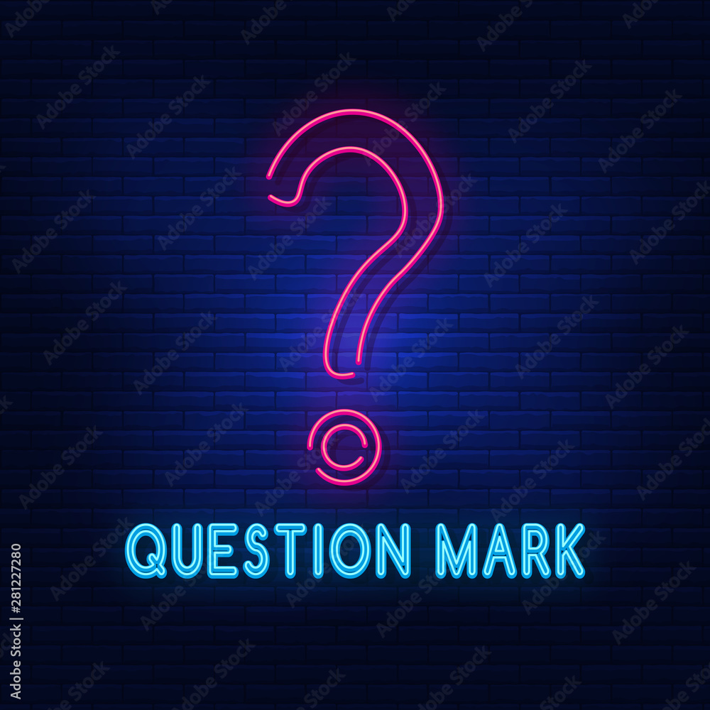 Bright Question Mark