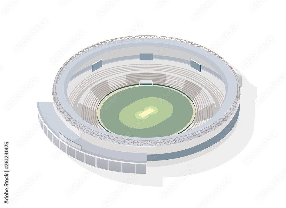 Isometric round arena Stock Vector | Adobe Stock