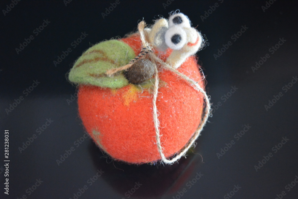Soft Ukrainian toy made of natural wool and knocked down felt in the ...