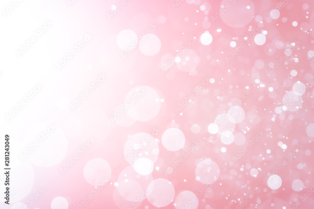 Abstract Pink bokeh defocus glitter blur background. Stock Illustration ...