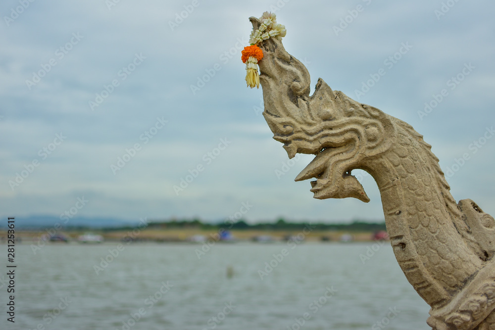 Drowning temple, Drowning temple from Thailand country Stock Photo ...