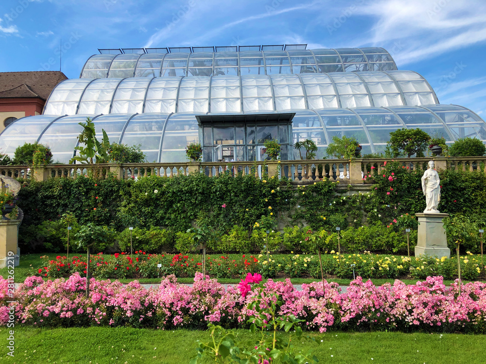 Palmhouse, Palm House or Palmenhaus (Flower Island Mainau on the Lake ...