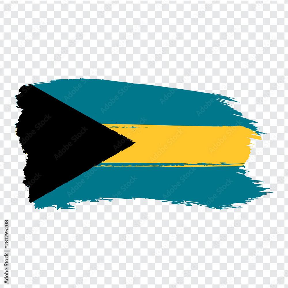 Flag The Bahamas from brush strokes. Flag Commonwealth of the Bahamas ...