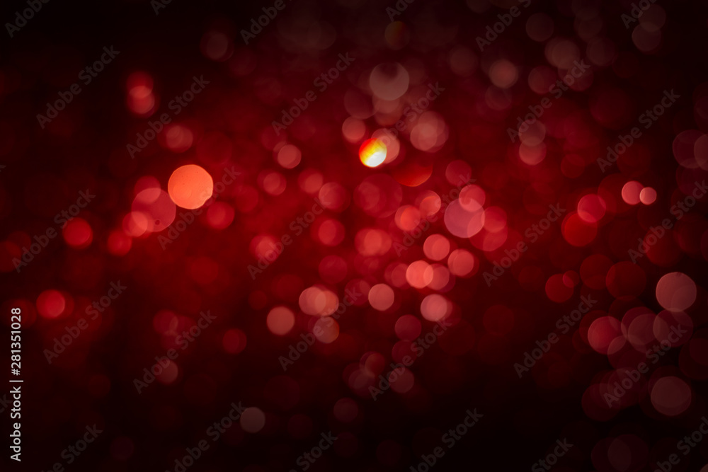 Abstract red background with soft blur bokeh light effect. Stock Photo | Adobe Stock