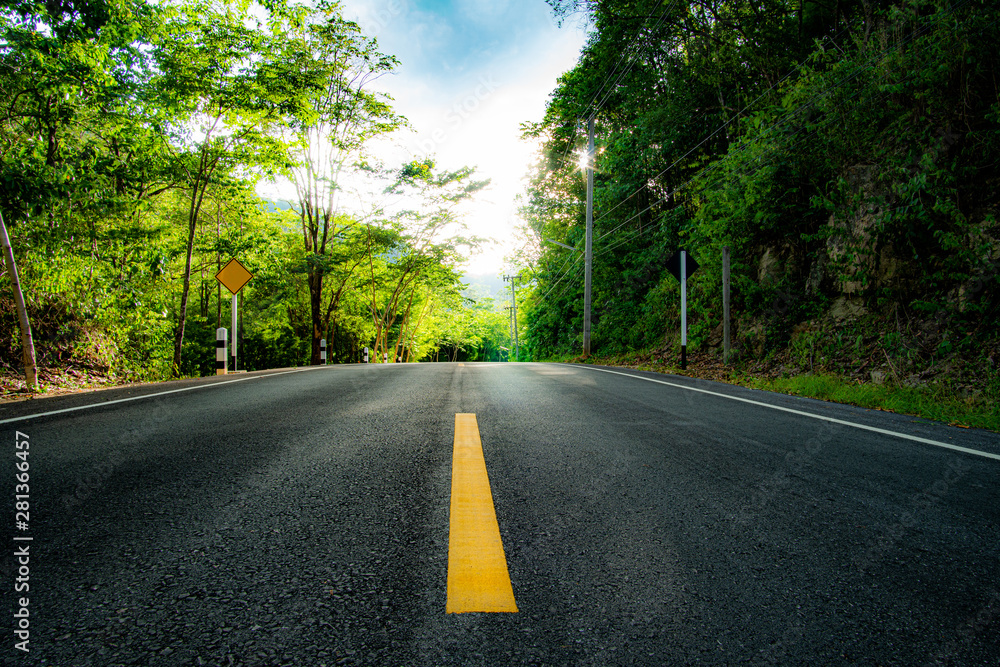 Paved Road Background