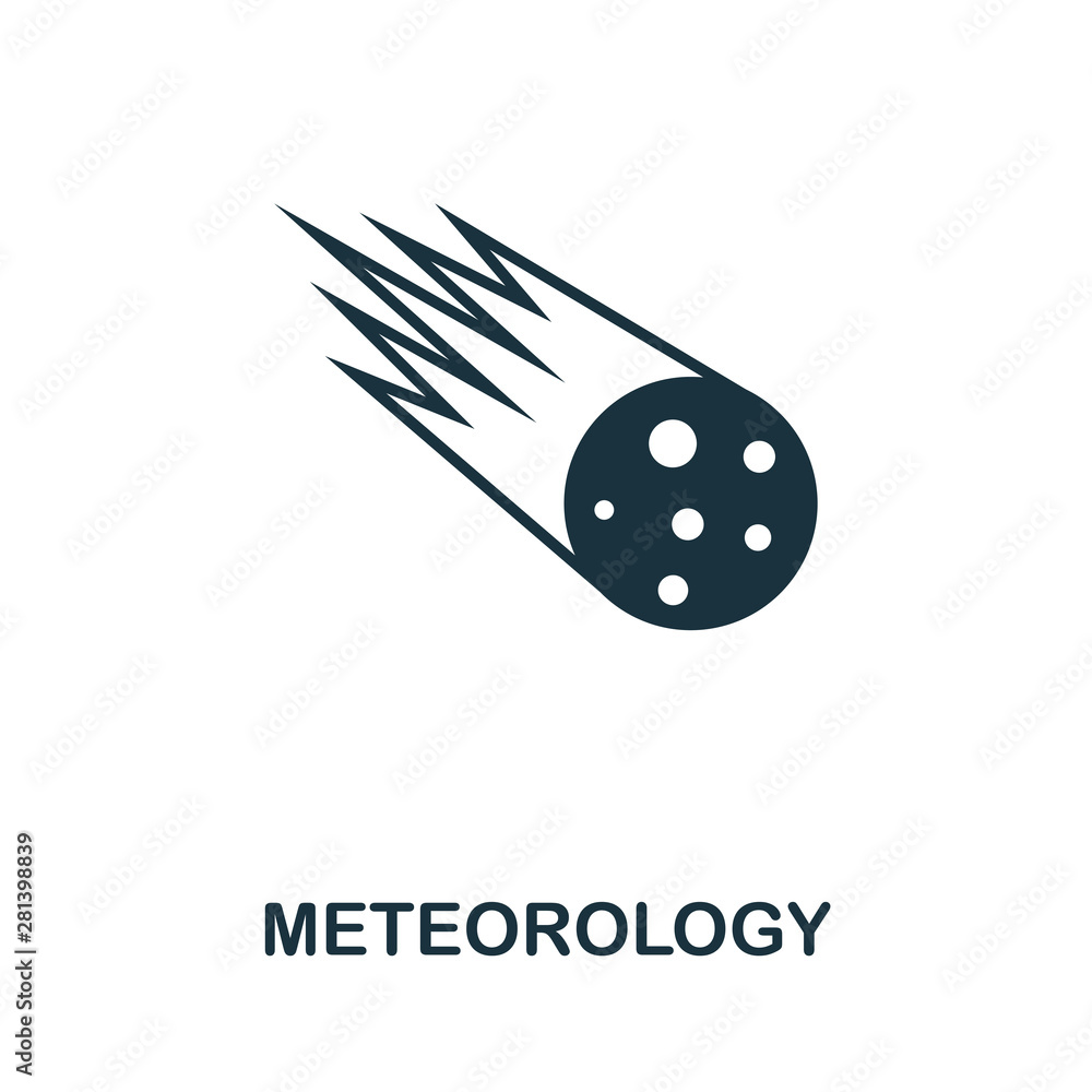 Meteorology vector icon symbol. Creative sign from science icons ...
