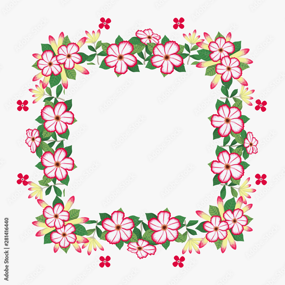 Floral greeting card and invitation template for wedding or birthday ...