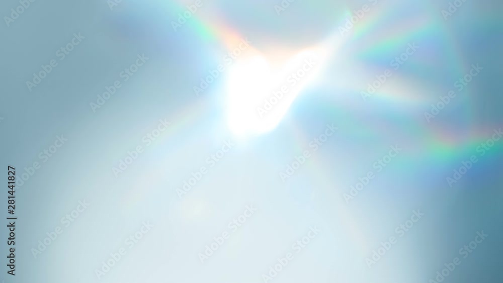Diamond Rainbow Sparkles. Loop. The light passes through the facets of ...