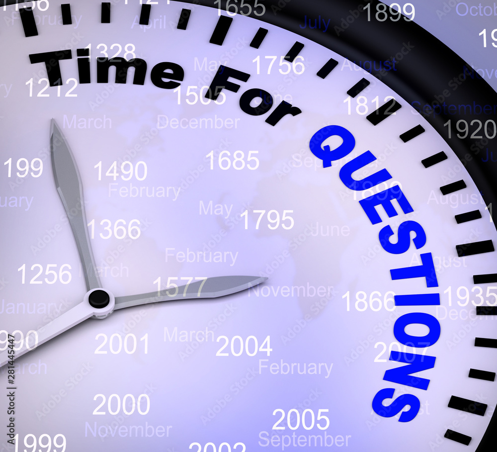 Time for questions concept icon to show help and advice - 3d ...