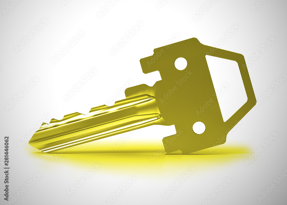 Car key concepts icon depicts buying a new automobile. A car owner or ...