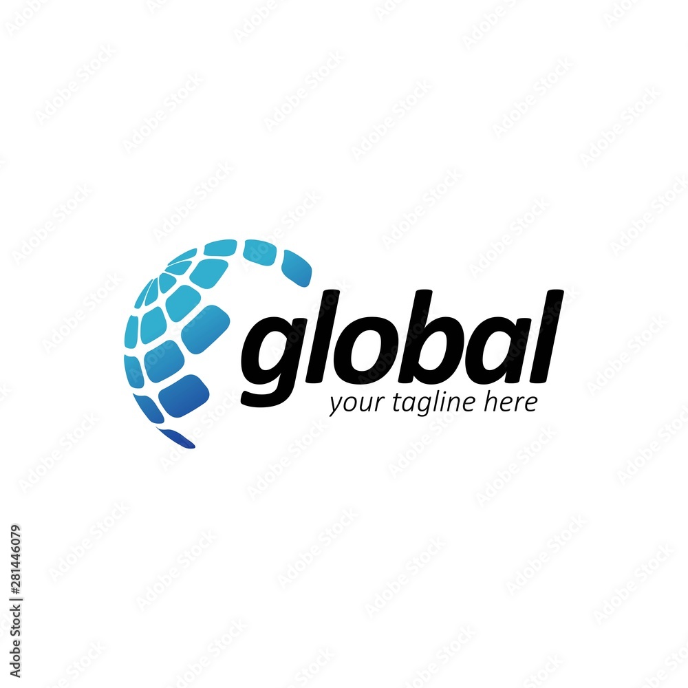 world global logo design vector template.Creative globe symbol for ...
