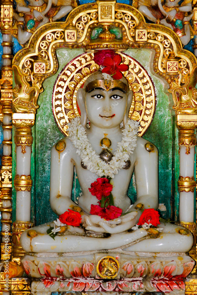 Shrine insidea Jain temple Stock Photo | Adobe Stock