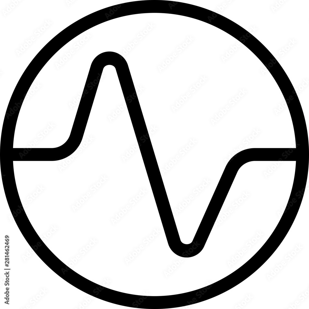 Variable transverse wave graph performance analysis curve Stock Vector ...