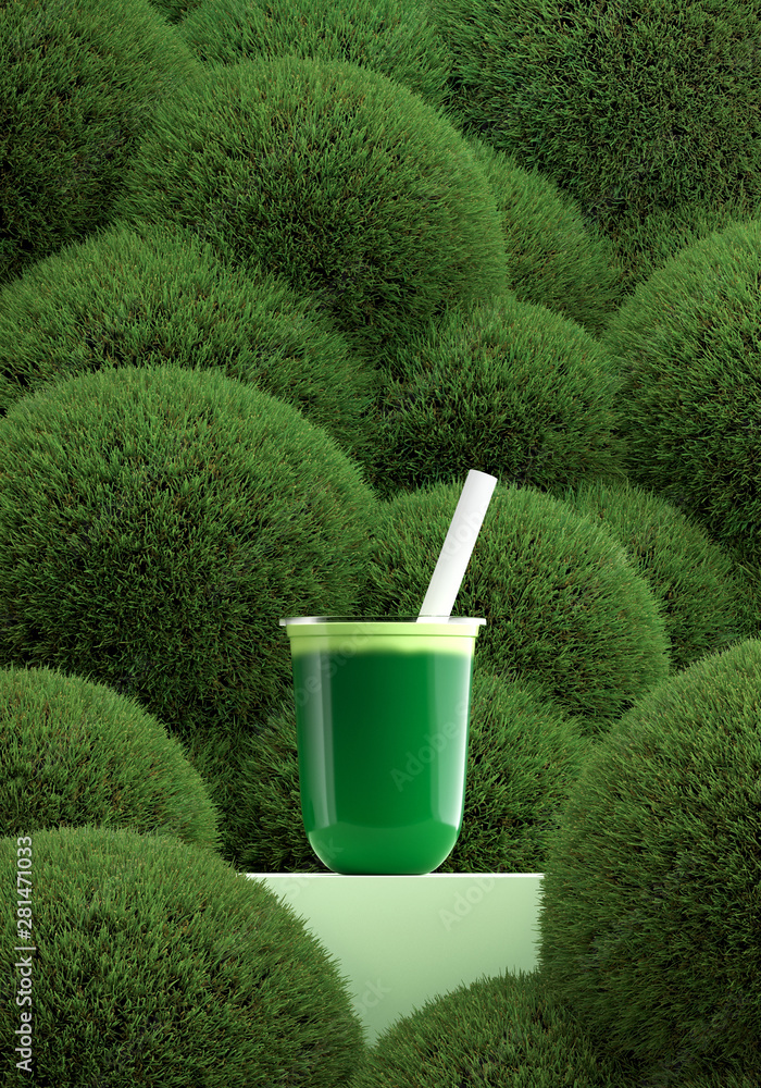 Green grass stage for fresh, natural and healthy concept. Wheat grass ...