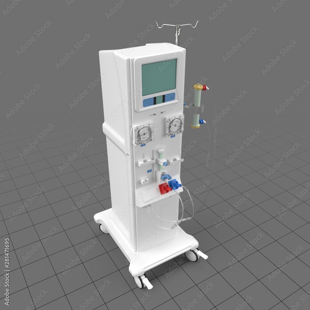 Dialysis machine Stock 3D asset | Adobe Stock