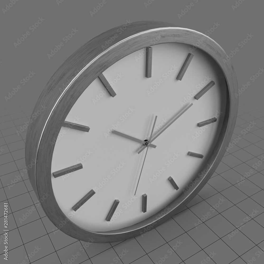 Modern clock Stock 3D asset | Adobe Stock