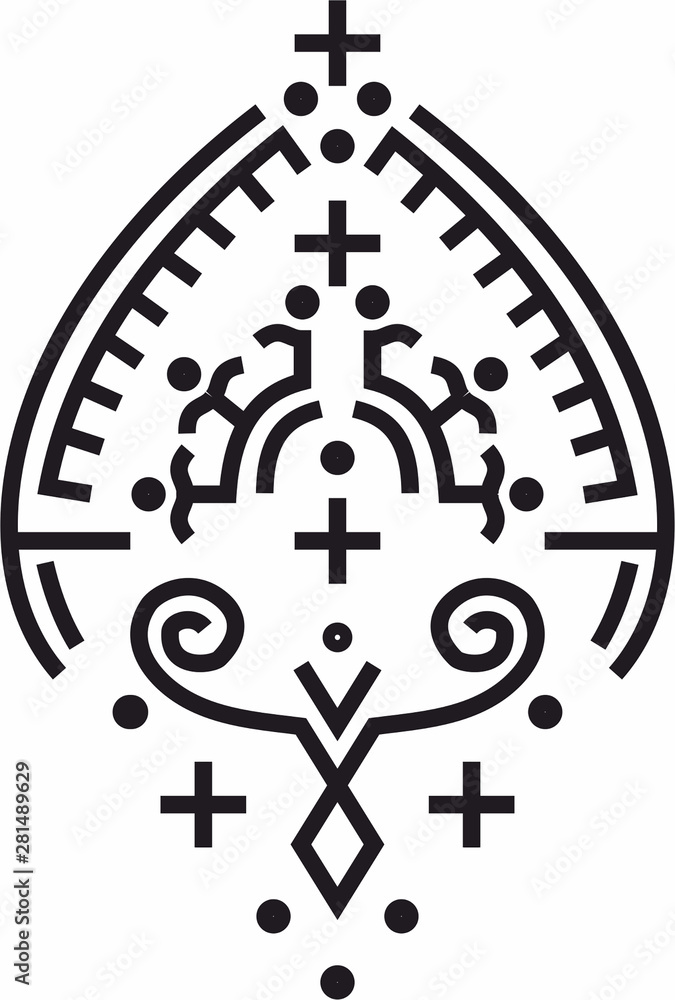 kalinga tattoo design line print Stock Illustration | Adobe Stock