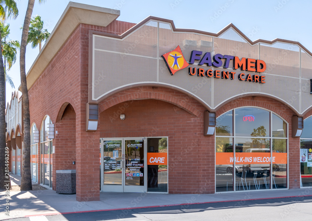 FastMed Urgent Care Exterior and Trademark Logo Stock Photo | Adobe Stock