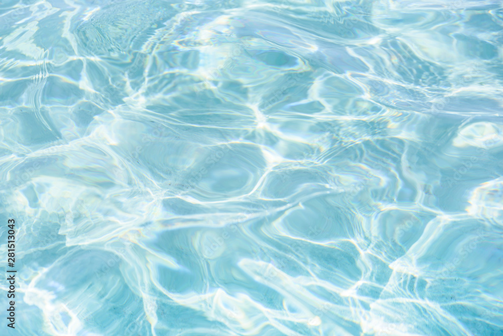 Shallow water reflections blue summer vacation background Stock Photo ...