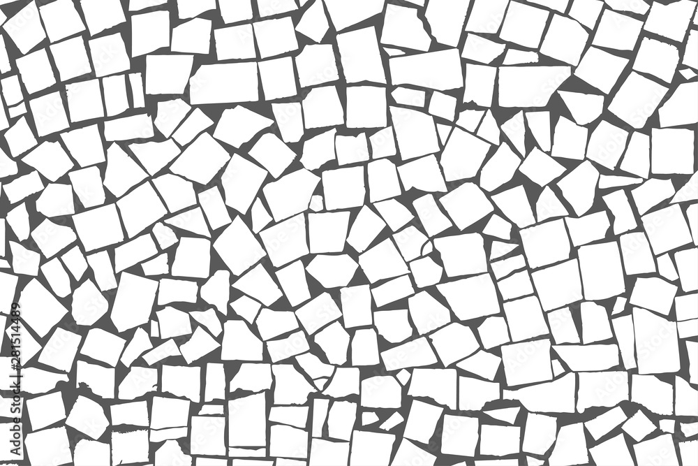 Realistic texture of black and white asymmetric decorative tiles wall ...