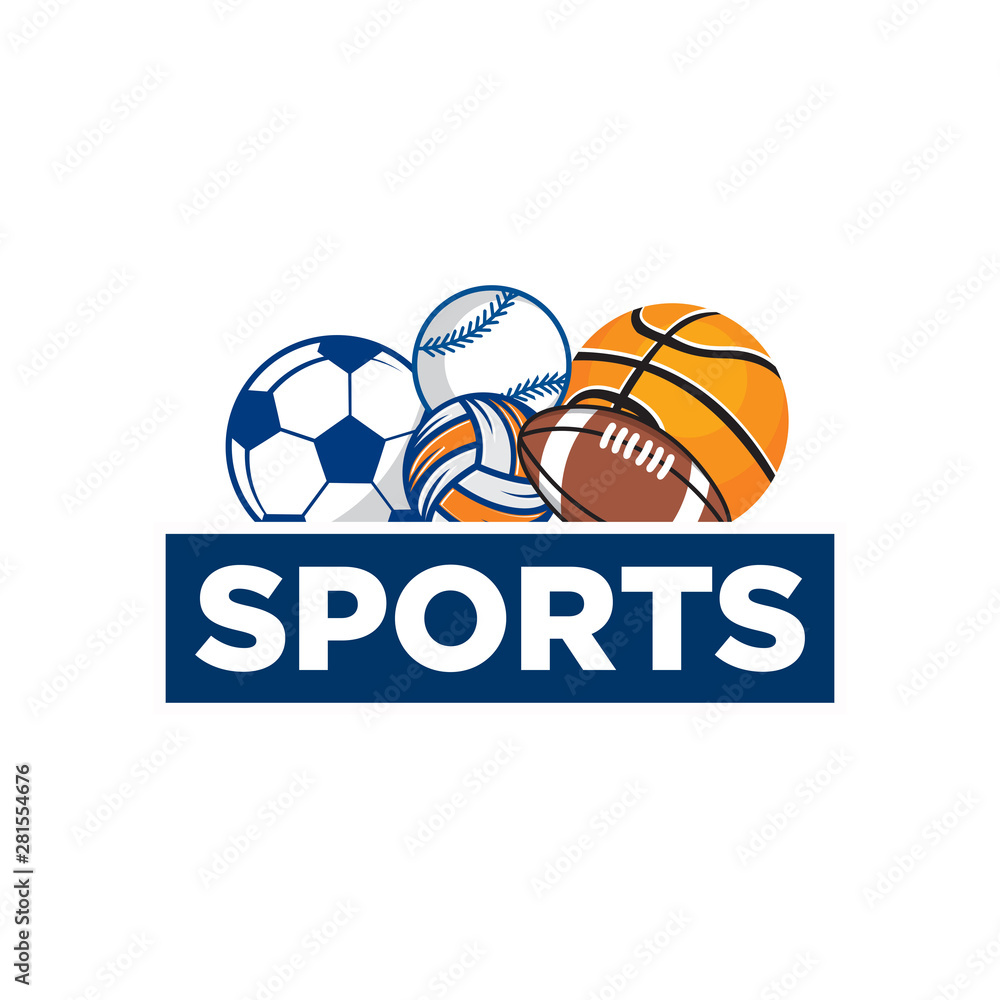 Sports Logo, Sports Tournament Logo, Ball Logo Stock Vector | Adobe Stock