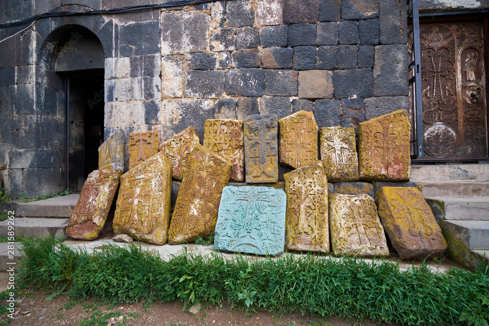 Ancient religious plates in the temple as a historical value of the ...