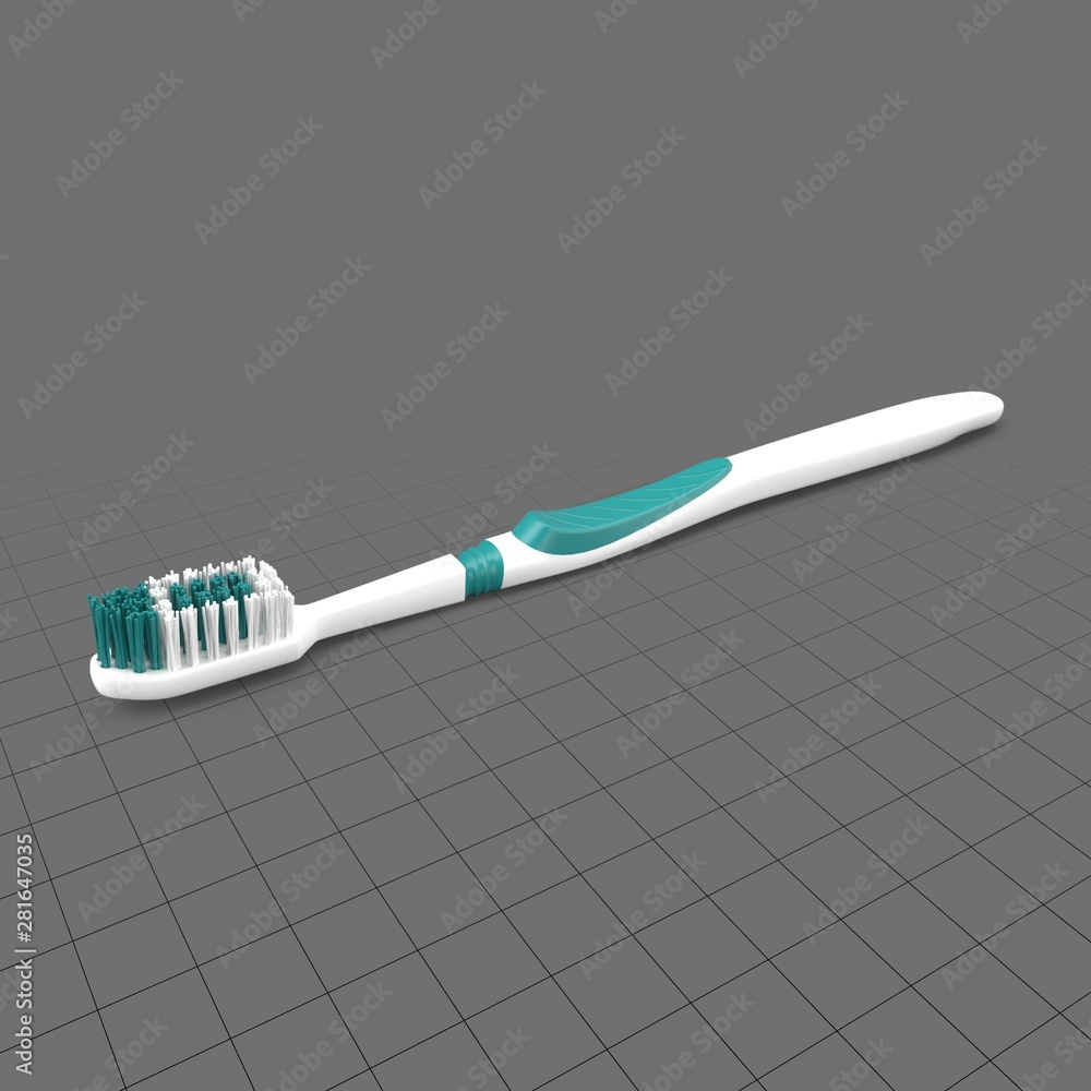 Toothbrush Stock 3D asset | Adobe Stock