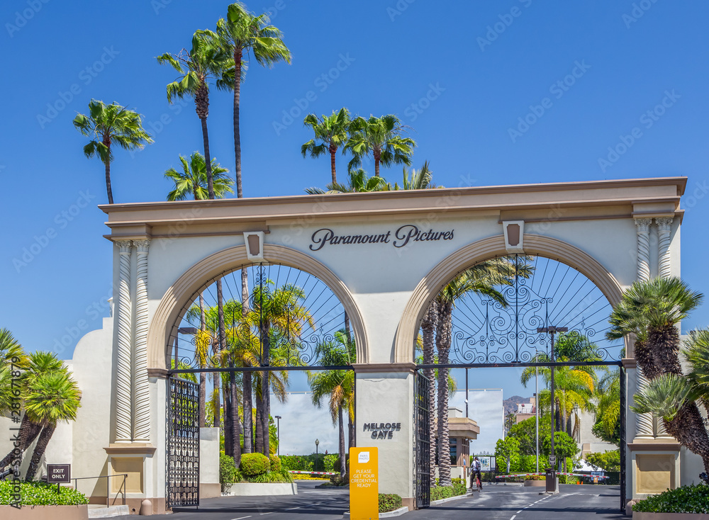 Paramount Pictures Entrance and Sign Stock Photo | Adobe Stock