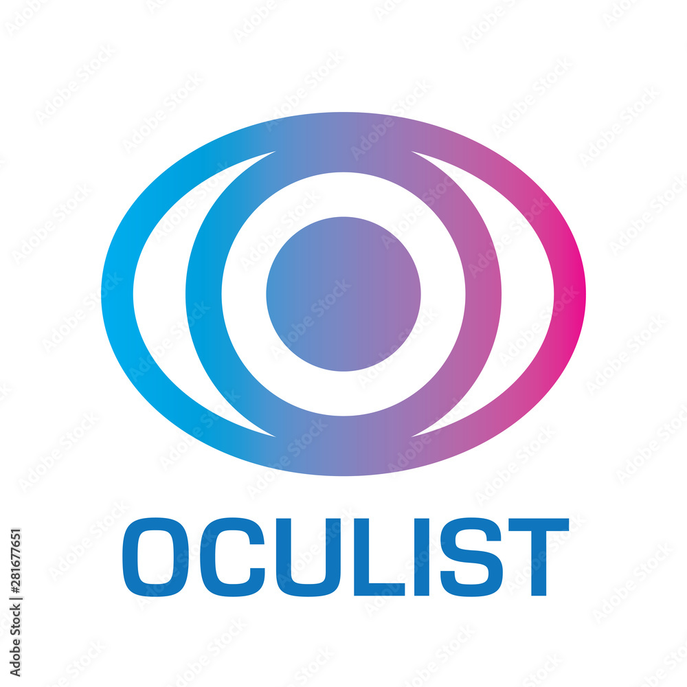 vector logo optometrist, optics and vision check Stock Vector | Adobe Stock