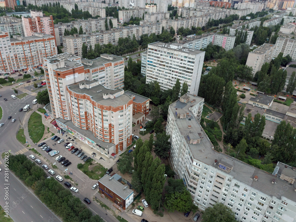 Panels buildings in Russia, Soviet architecture houses. urban ...