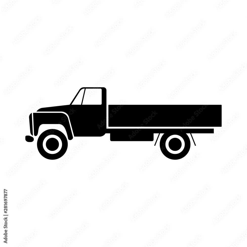 Truck Silhouette Side