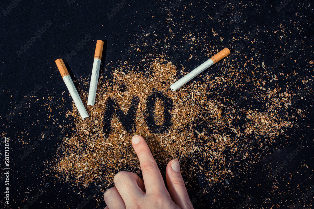 No Tobacco Day poster for say no smoking concept Stock Photo | Adobe Stock