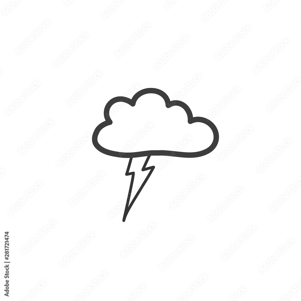 Clouds And Thunder Drawing