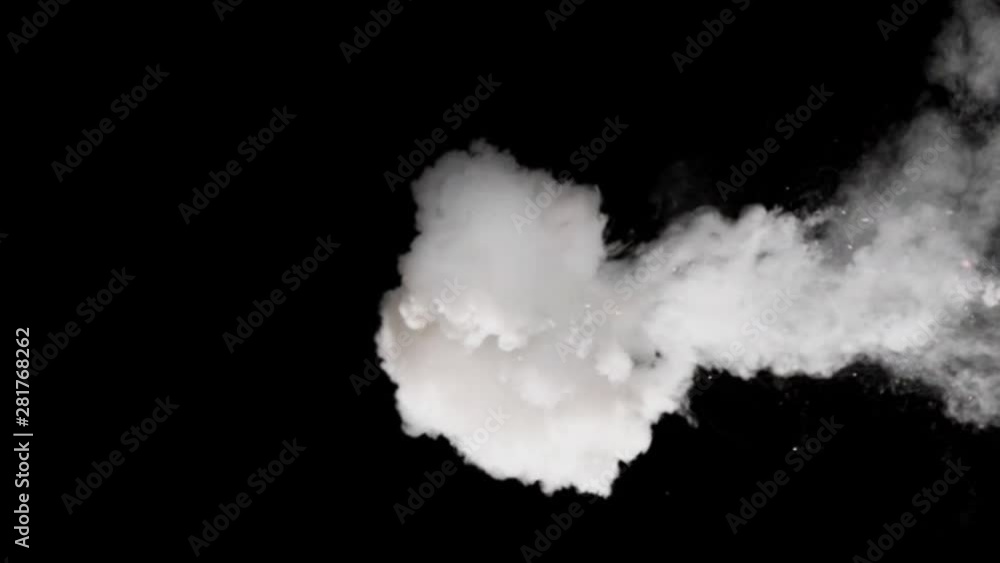 Video „Middle size smoke explosion with trails on camera. Smoke density ...